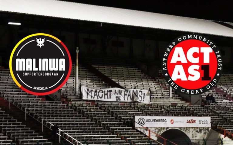 Supportersorgaan Malinwa steunt Act As One – Malinwa Supportersorgaan